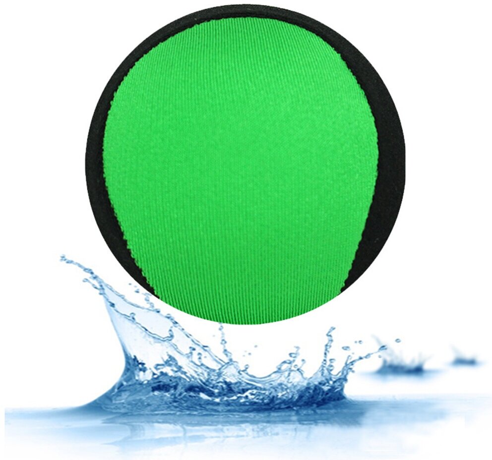 Летающий мяч Waboba Ball для игры на воде черно-зеленый