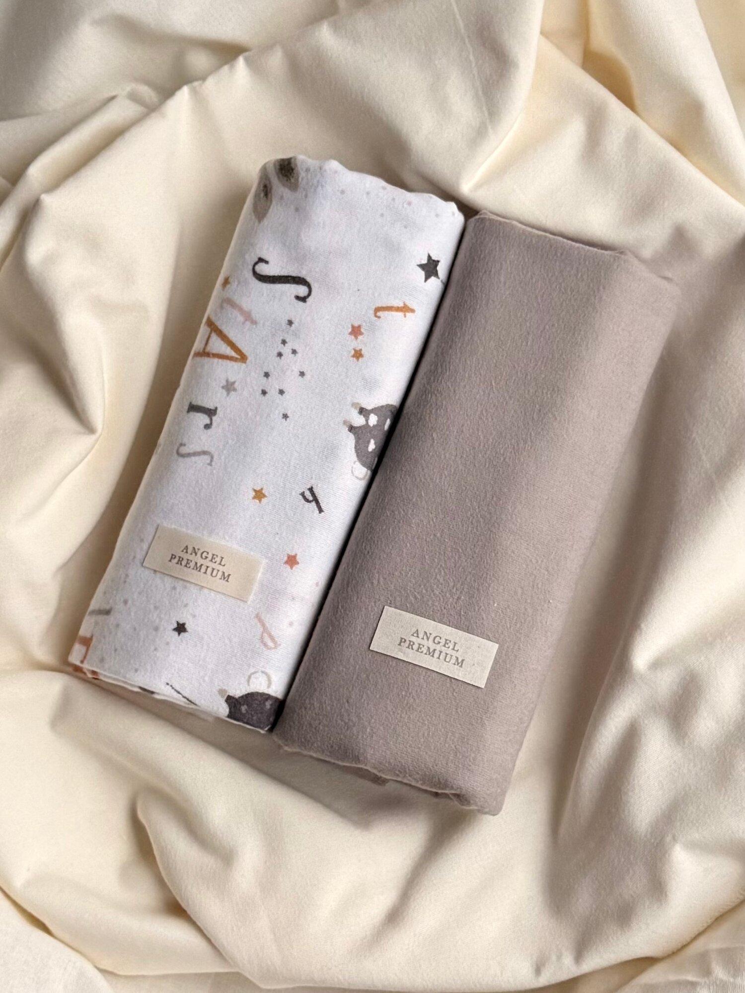 Комплект больших фланелевых пеленок ANGEL PREMIUM 100х120