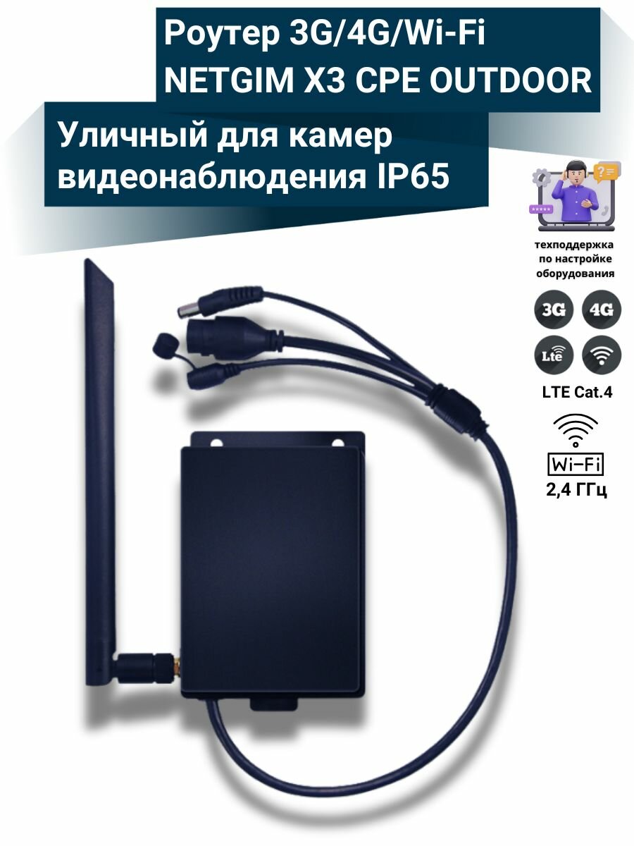 Уличный Wi-Fi роутер NETGIM X3 для видеонаблюдения