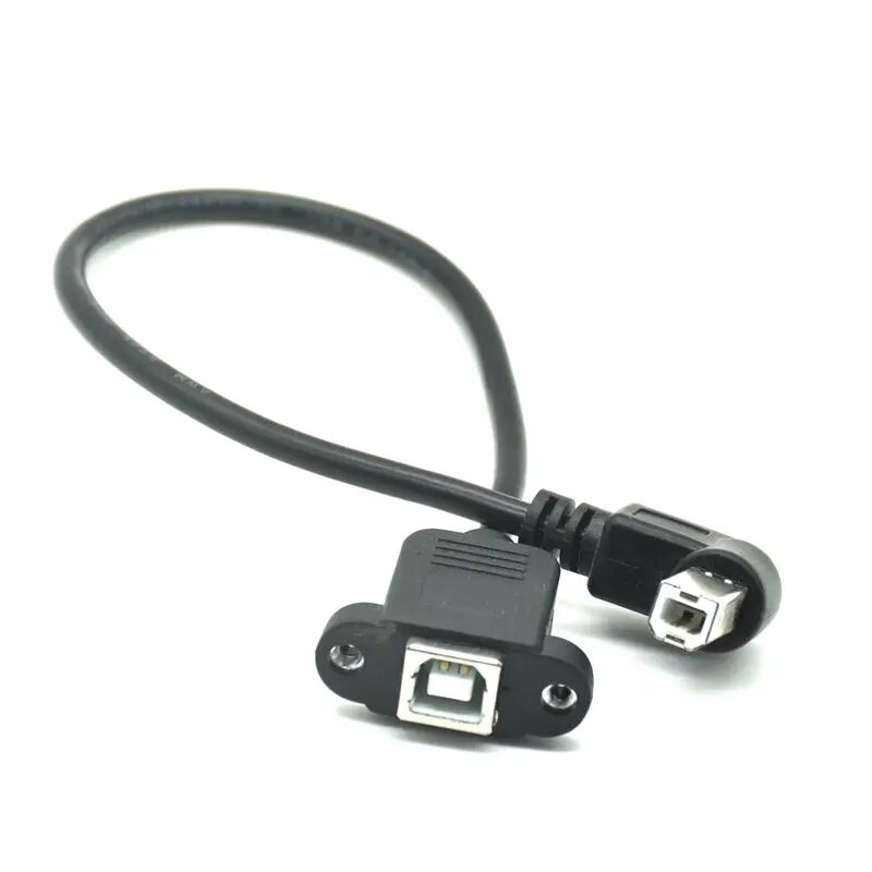 USB 2.0 кабель для принтера, черный, 0.5m — фото 1