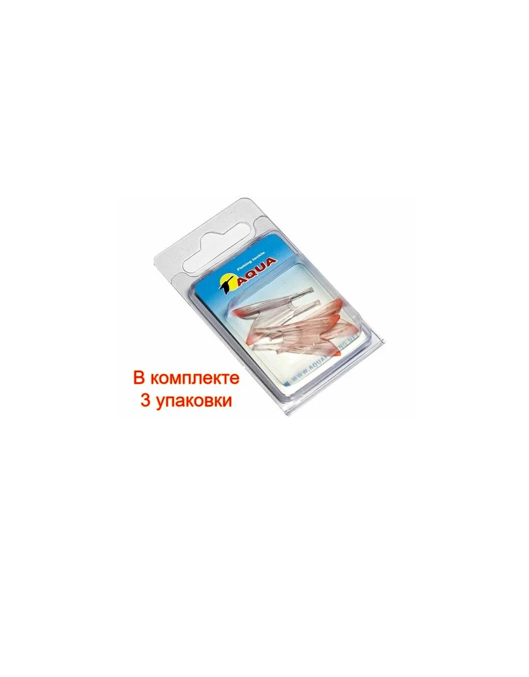 Набор хвостов для балансиров AQUA X-1, верхний подгиб, 3 упк. по 3 шт.