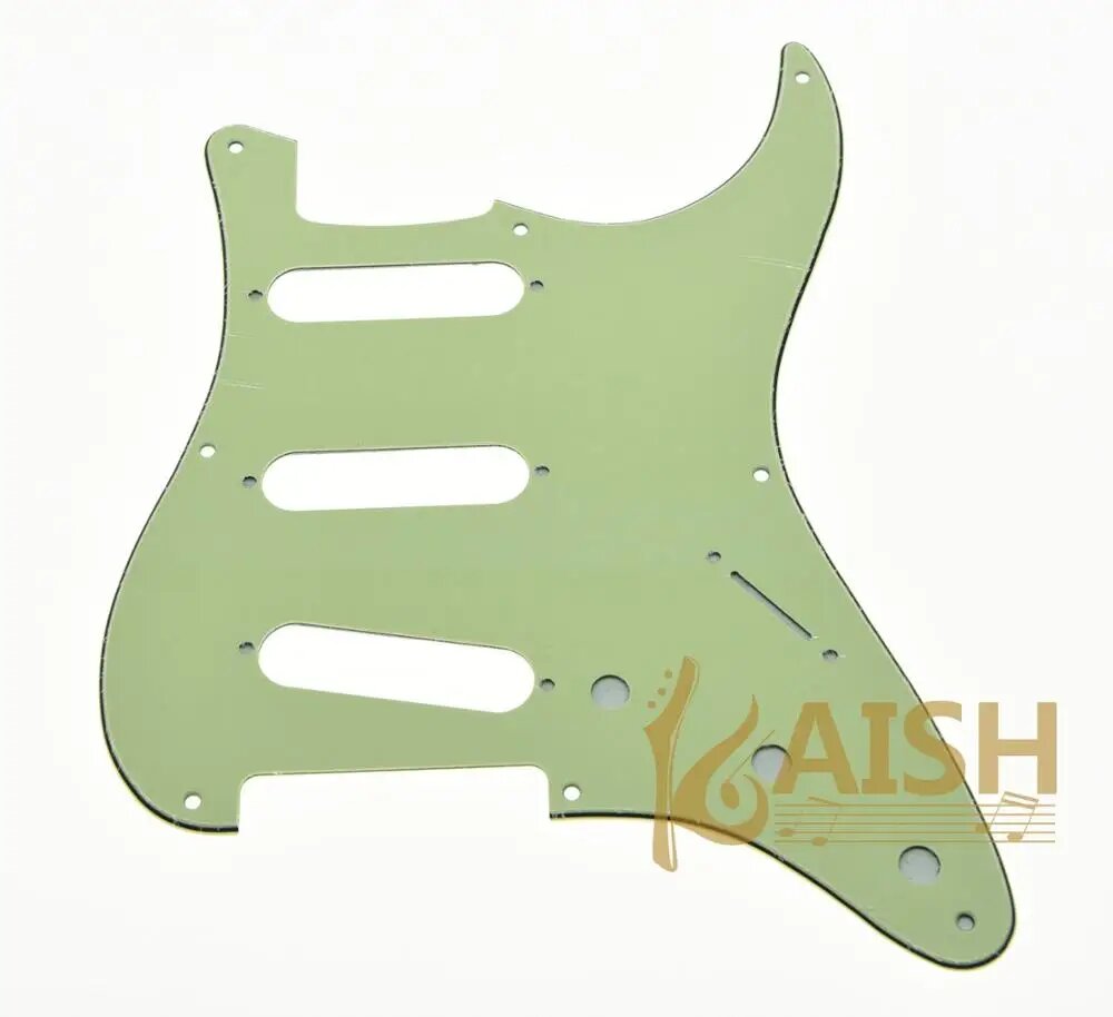 Винтажная пластина KAISH USA с 8 отверстиями ST Pickguard для строт гитары Накладка для защиты деки с винтами ST, разные цвета, подходит для крыла Mint Green