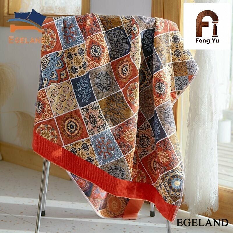 Эксклюзивное банное полотенце Egeland 90x180 см из 100 хлопка домашней пряжи