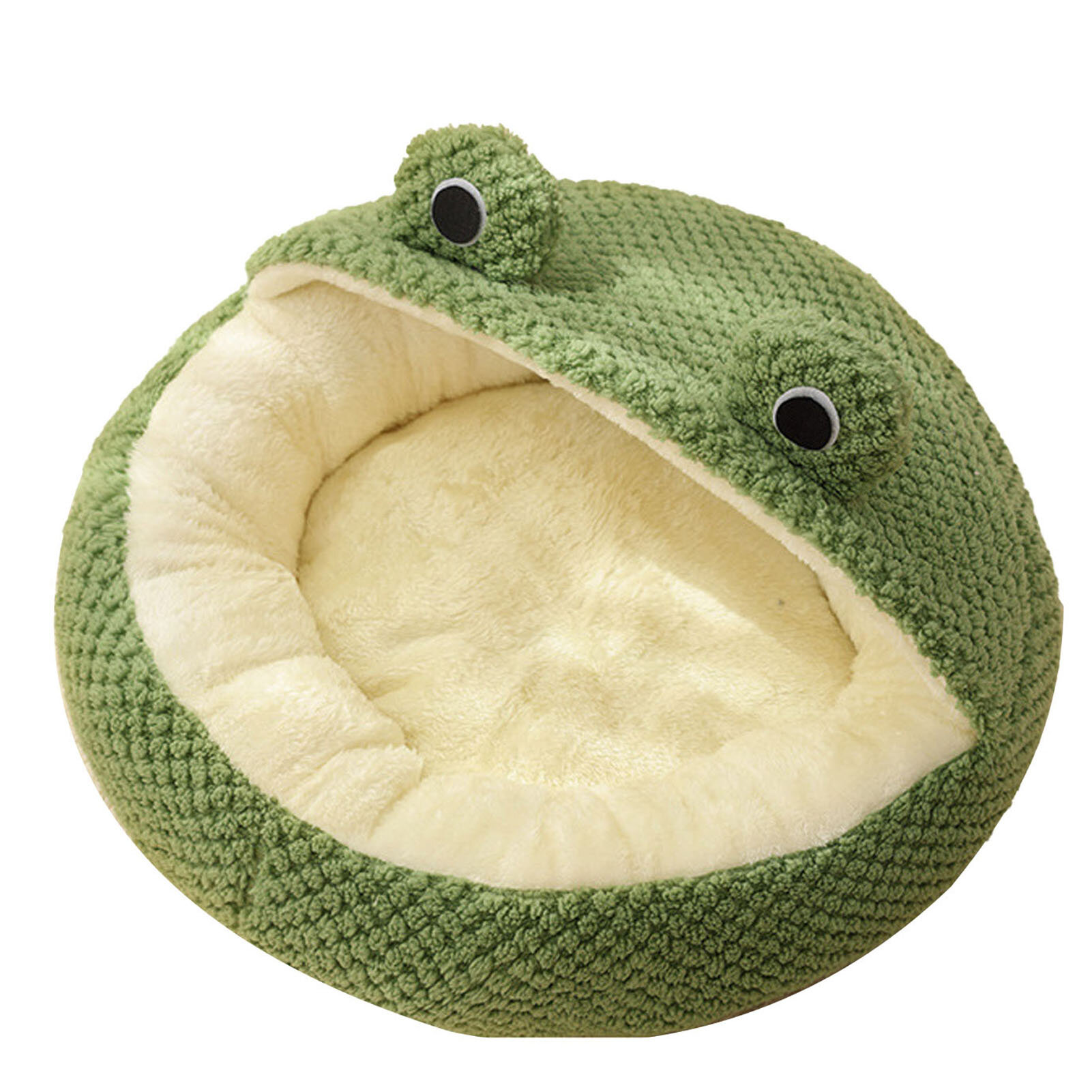 Кровать-пещера для домашних животных, милая мультяшная кровать для домашних животных, мягкая дышащая плюшевая подушка для домашних животных, теплая кровать для домашних животных для кошек, собак, полунавес