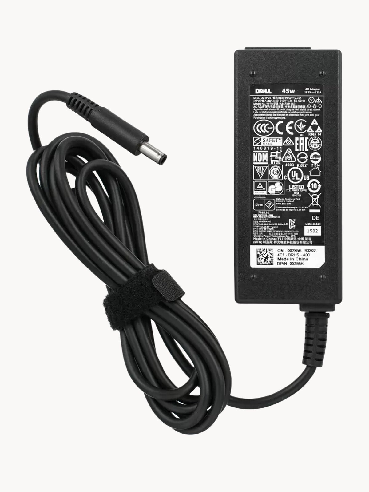 Блок питания для ноутбука Dell 4.5x3.0мм с иглой, 45W (19.5V, 2.31A) с сетевым кабелем