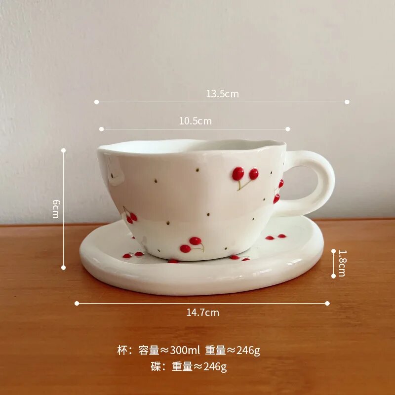 Керамические вишневые чашки Cherry cup — фото 1