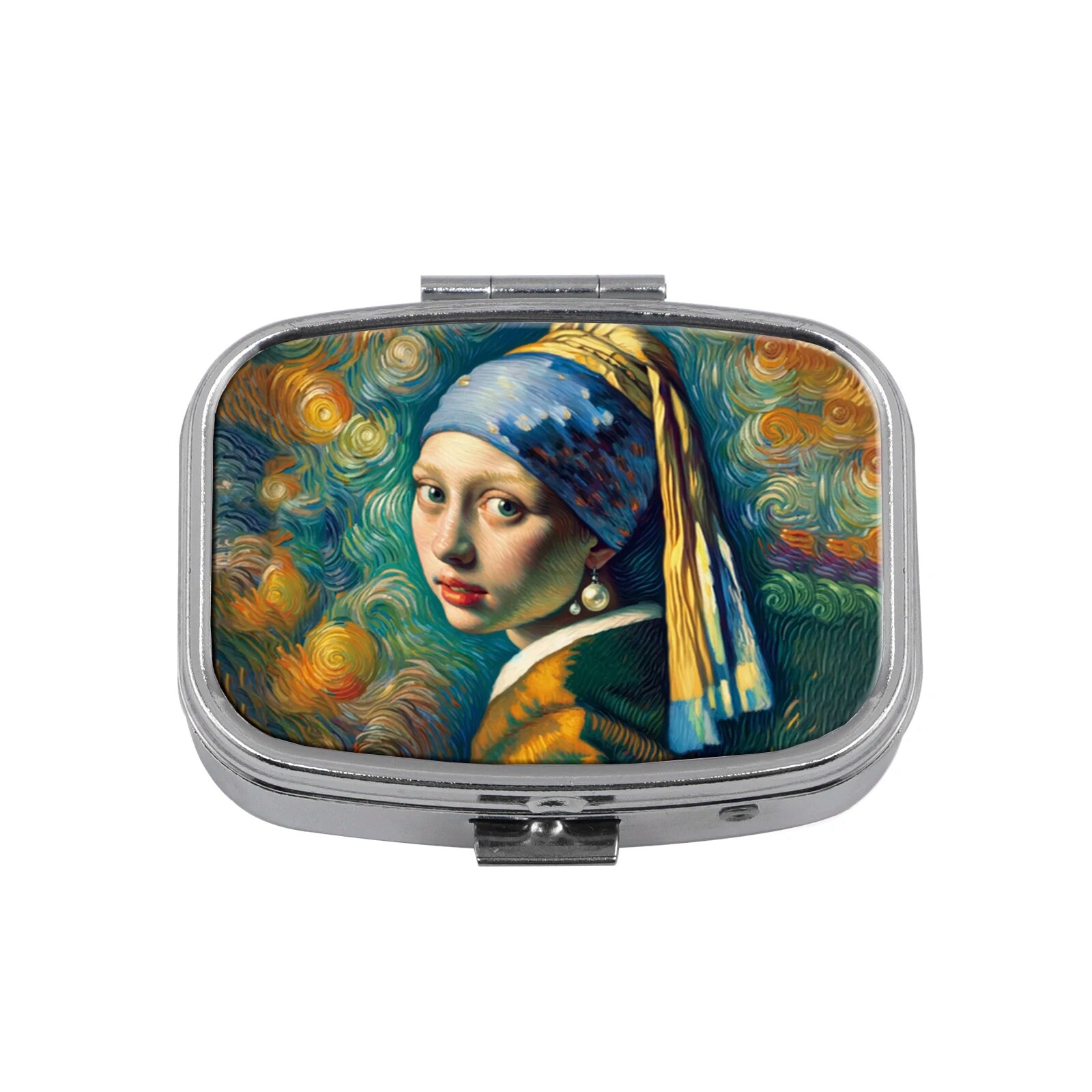 Металлическая аптечка с акриловой росписью 6