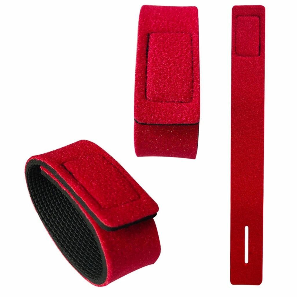 Аксессуары, оснастка для рыбалки, Петли для удочек - красные, 5 штук