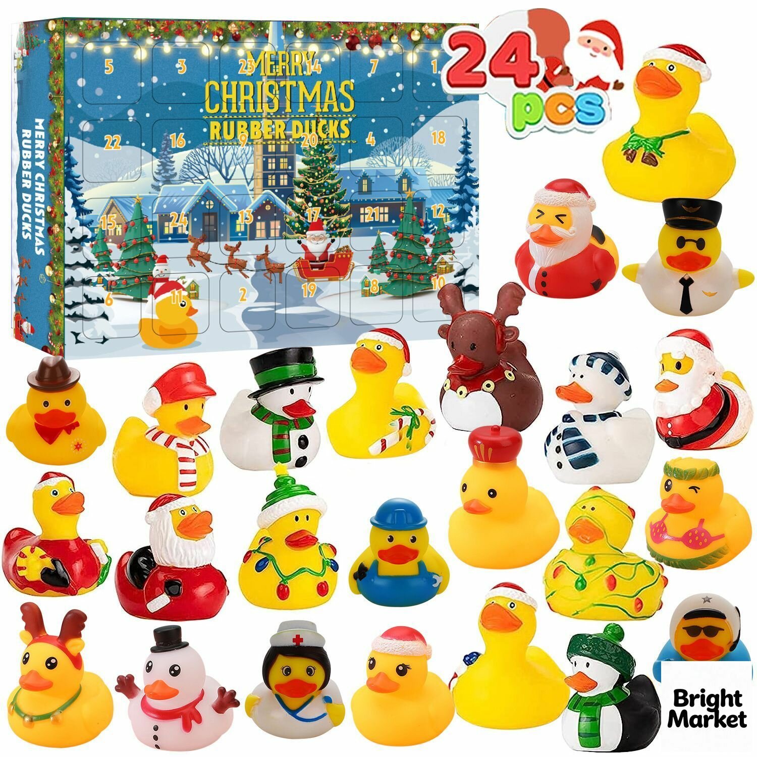 Календарь обратного отсчета до Нового года, рождественский подарок для мальчиков/девочек - yjw