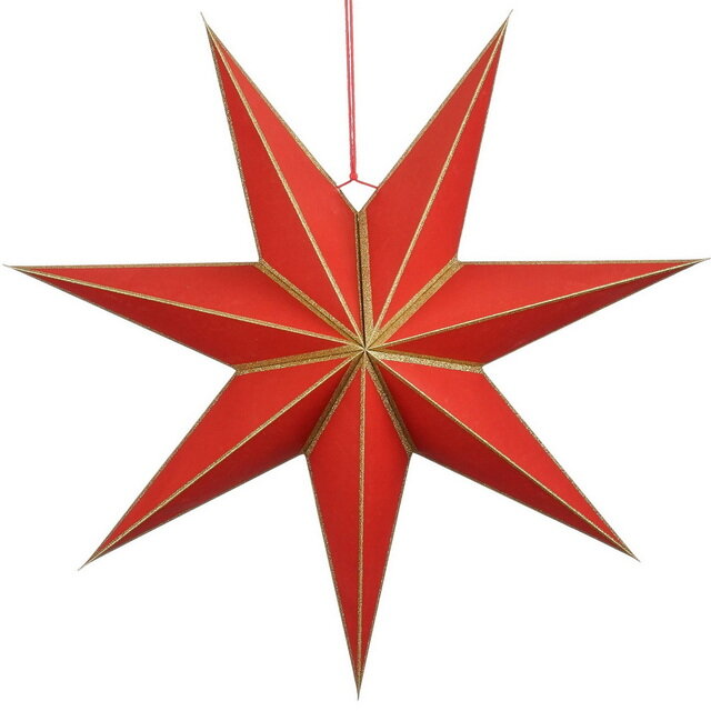 Подвесная звезда Jaipur 60 см красная, Edelman, 1177432