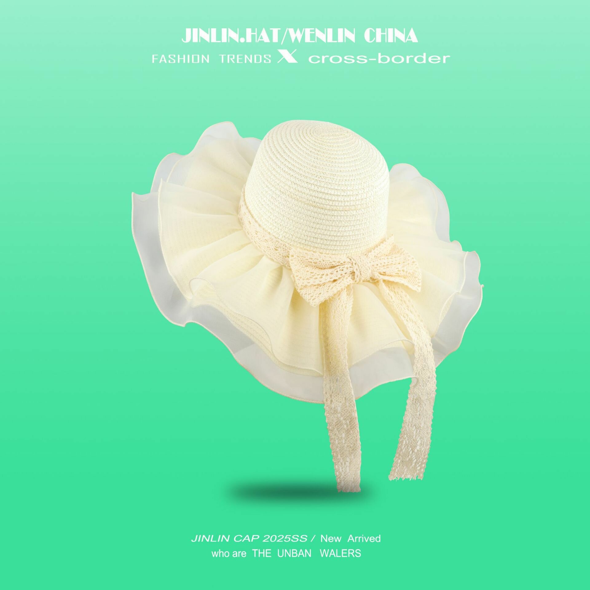 Французская соломенная шляпа с большими полями и кружевной лентой, соломенная шляпа с бантом, женская плетеная шляпа от солнца для пляжного отдыха, кружевная сетчатая шляпа