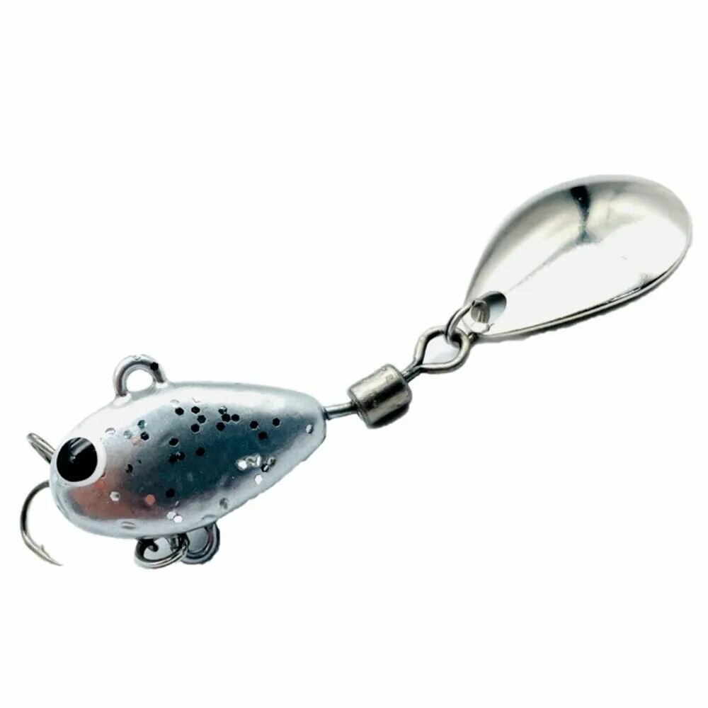 Тейл-спиннер UF STUDIO HURRICANE 4гр silver glitter