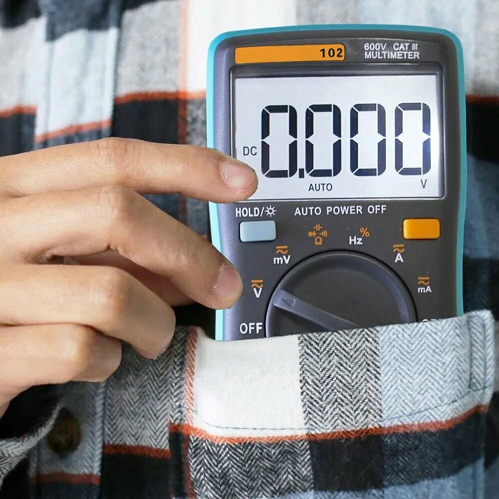 Цифровой мультиметр RICHMETERS RM102 True RMS LCD измеряет температуру