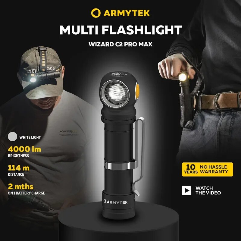 Armytek Wizard C2 Pro Max 3в1 налобный фонарь