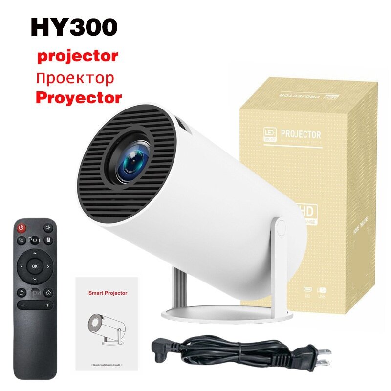 Портативный проектор, 4K, беспроводной, для телефонов, высокое разрешение