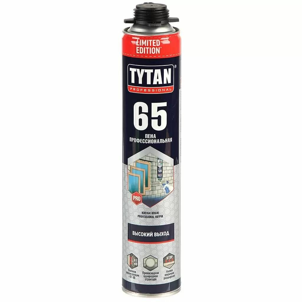 Пена монтажная Tytan Limited Edition, профессиональная, 65 л, 750 мл, летняя