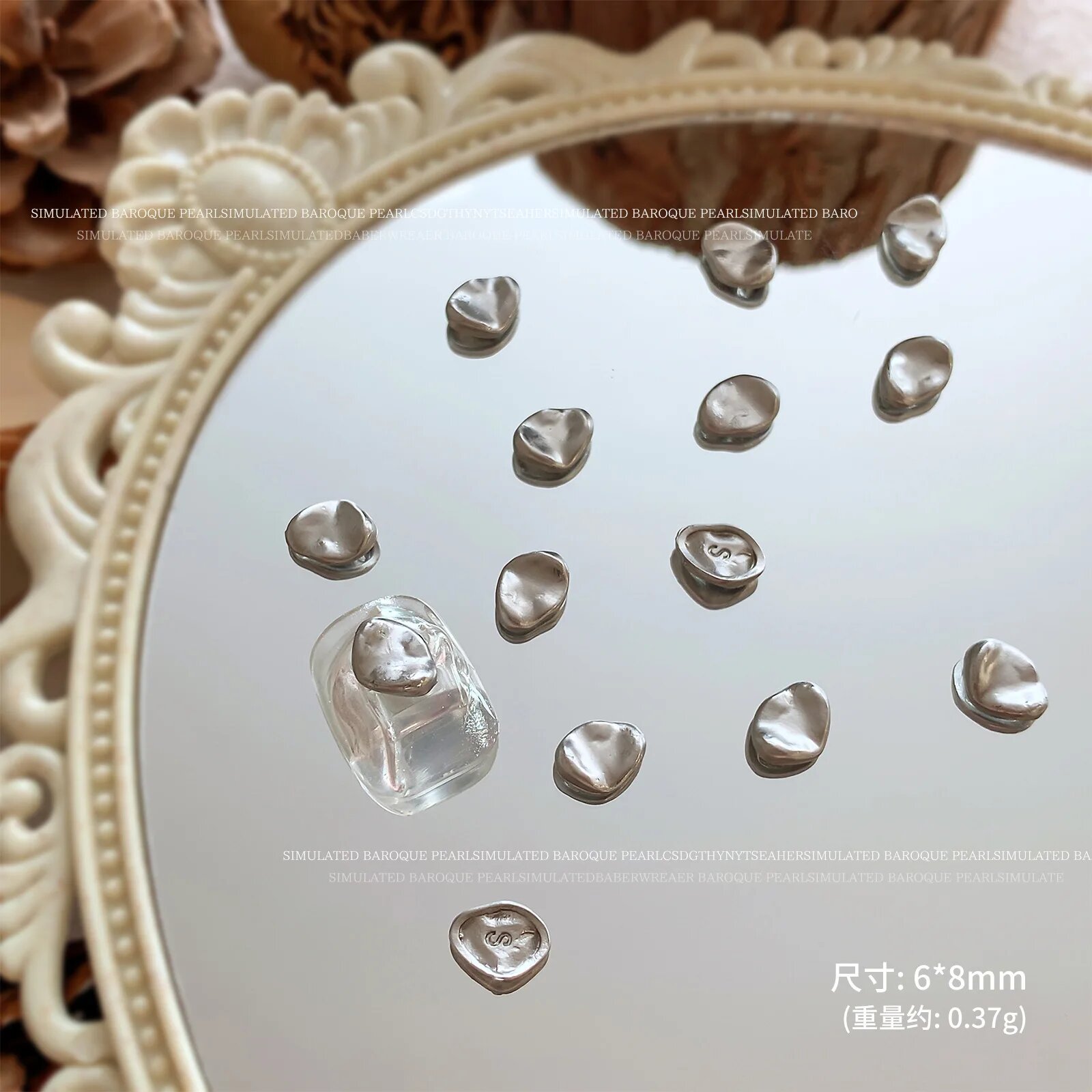 20 шт. модные металлические аксессуары для дизайна ногтей в стиле барокко — нестандартный дизайн, элегантные и минималистичные, универсальные украшения для ногтей