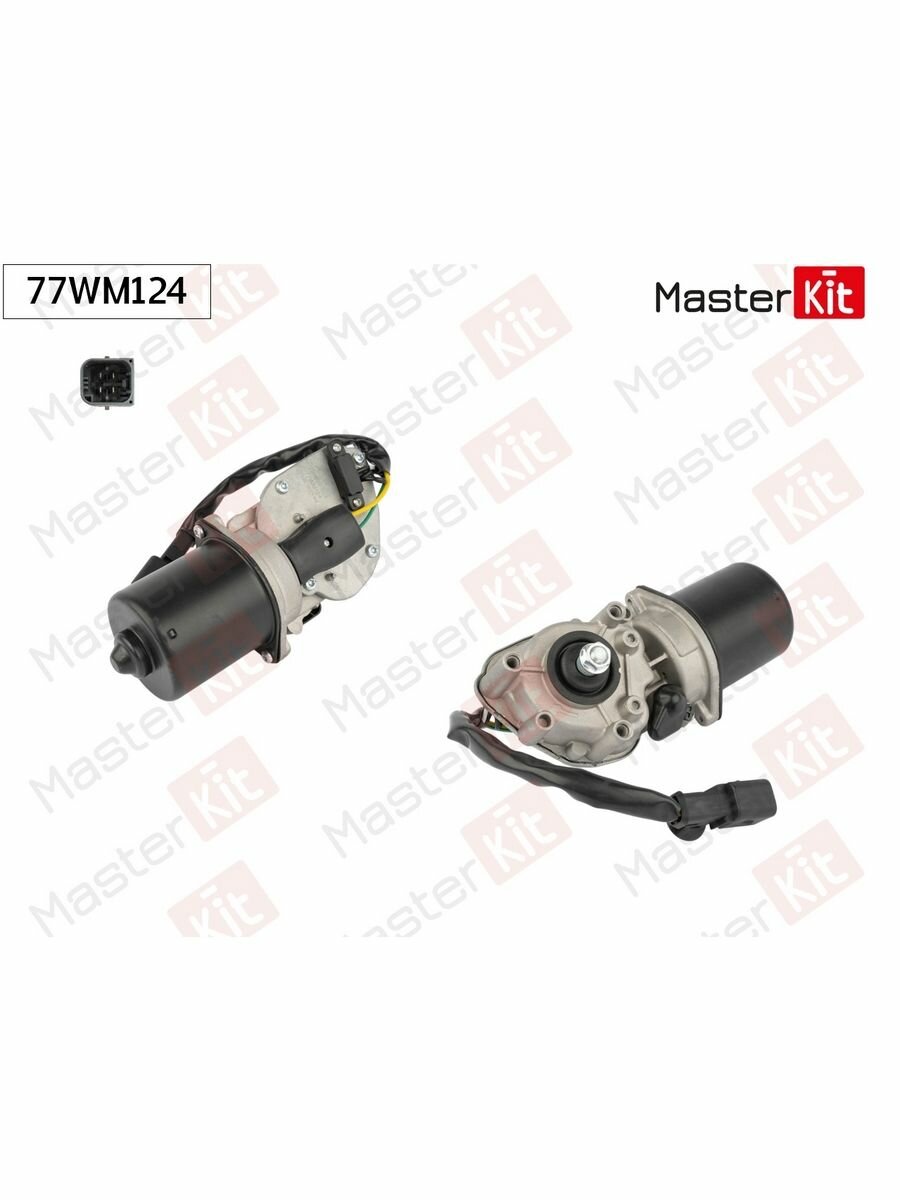 Мотор стеклоочистителя для а/м PEUGEOT 406, 607 / Пежо 406, 607, MASTERKIT 77WM124