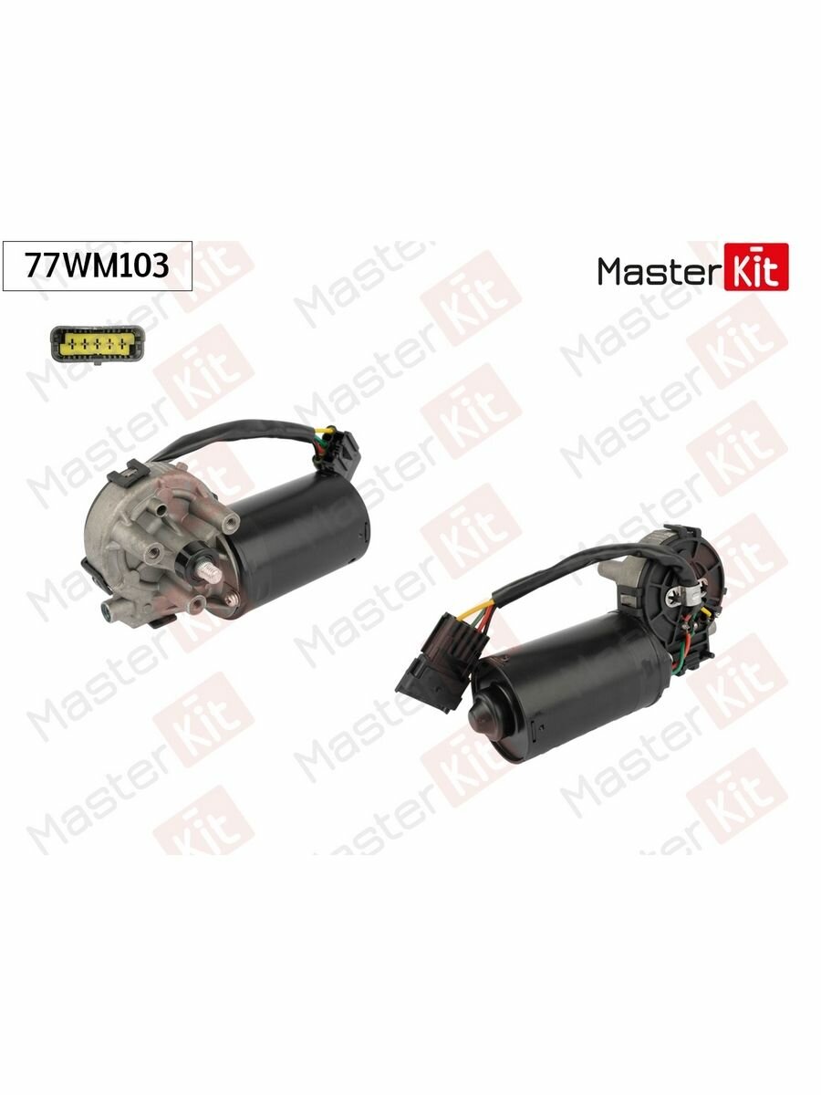 Мотор стеклоочистителя для а/м RENAULT Clio, Symbol / Рено Клио, Симбол, MASTERKIT 77WM103