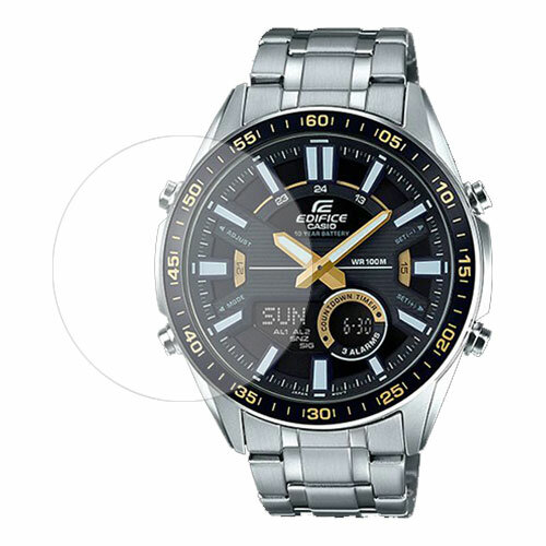 Скрин Мобайл защитный экран для часов Casio EFV-C100D-1BV из гидрогелевая плёнка прозрачная