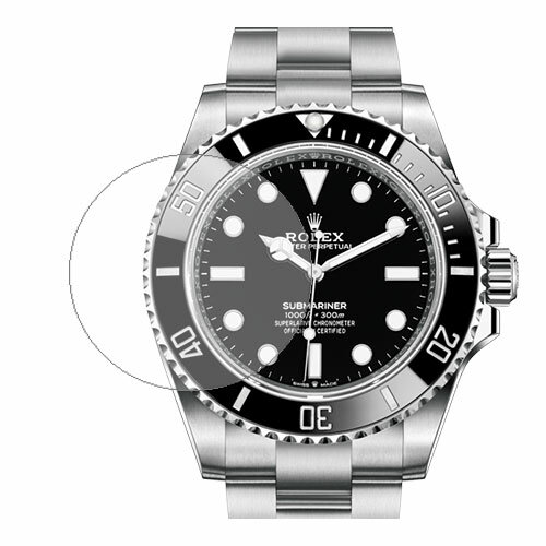 Скрин Мобайл защитный экран для часов Rolex - Submariner - Oyster - 41 mm - Oystersteel из гидрогелевая плёнка прозрачная