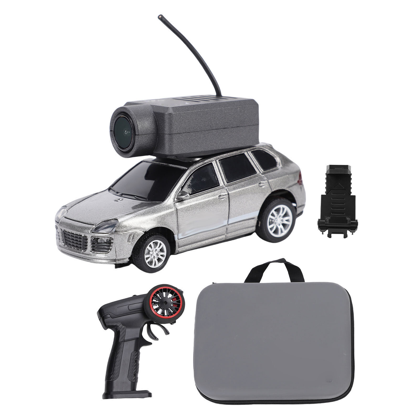 Миниатюрный автомобиль с FPV-управлением и камерой, масштаб 1:64, 2,4 ГГц, 3 скорости, регулируемый HD-управление.