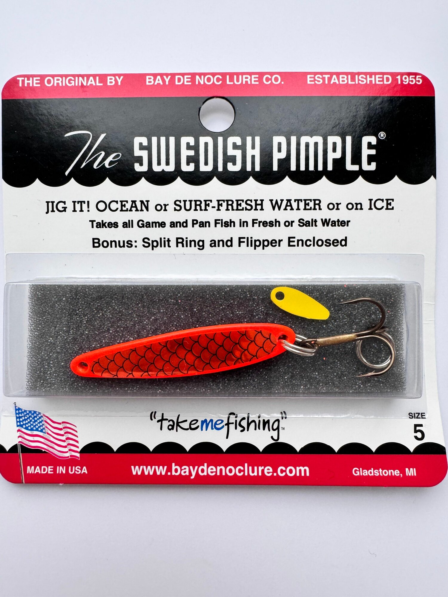 Блесна зимняя The Swedish Pimple 5 ("Шведский Прыщ")