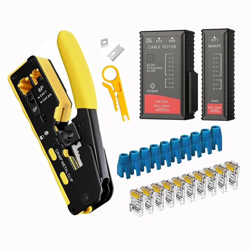 Пресс-клещи для кабелей SHOYEE RJ45 Yellow Set