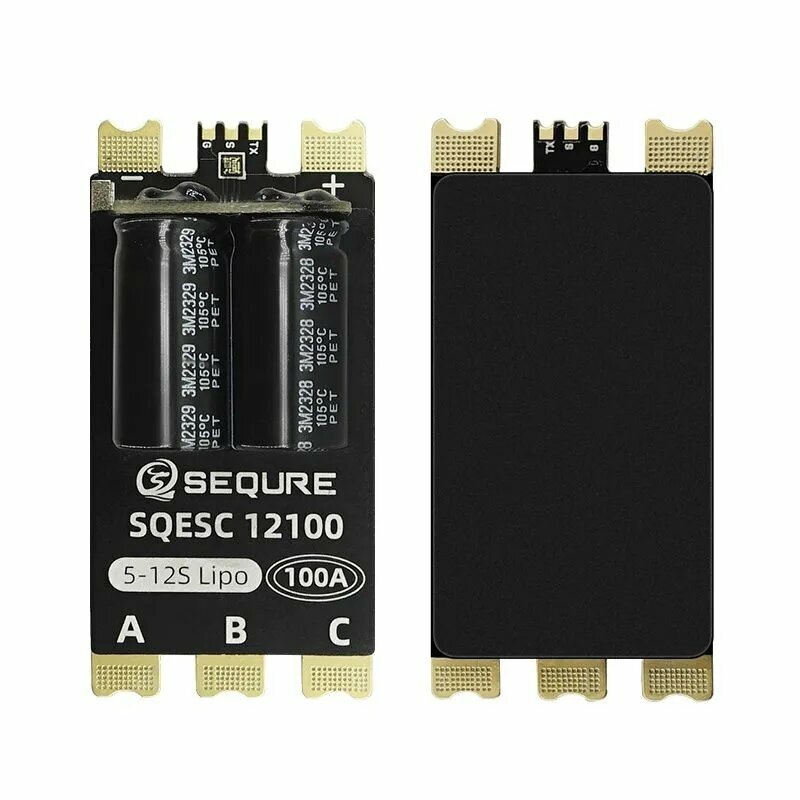 SEQURE 12100 Бесколлекторный регулятор скорости оборотов двигателя ESC ESCape32 100A , поддерживает частоту ШИМ 128 кГц
