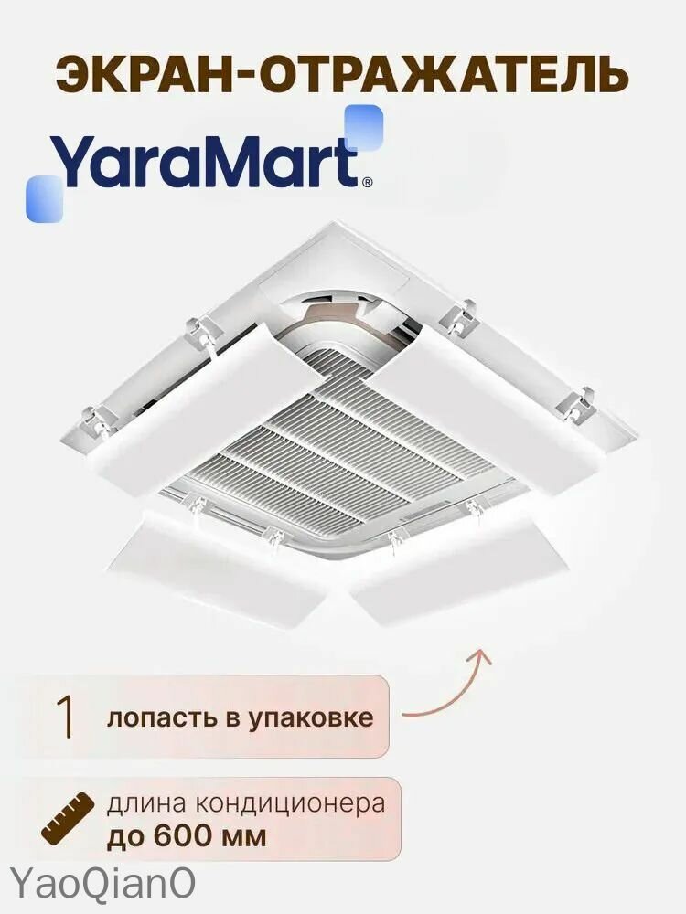 Отражающий экран кассетного кондиционера (600 мм)
