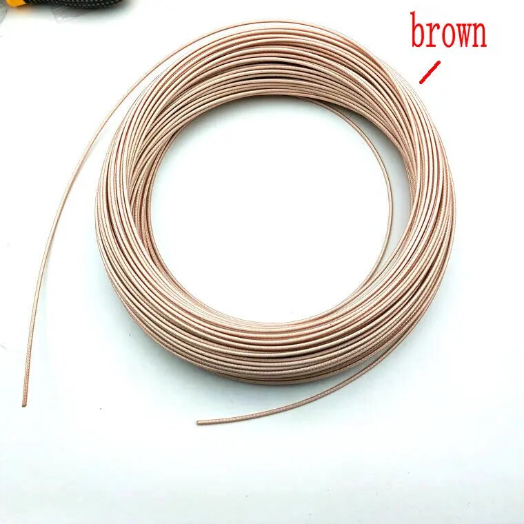 Радиочастотный коаксиальный кабель RG316 50 Ом 100m brown