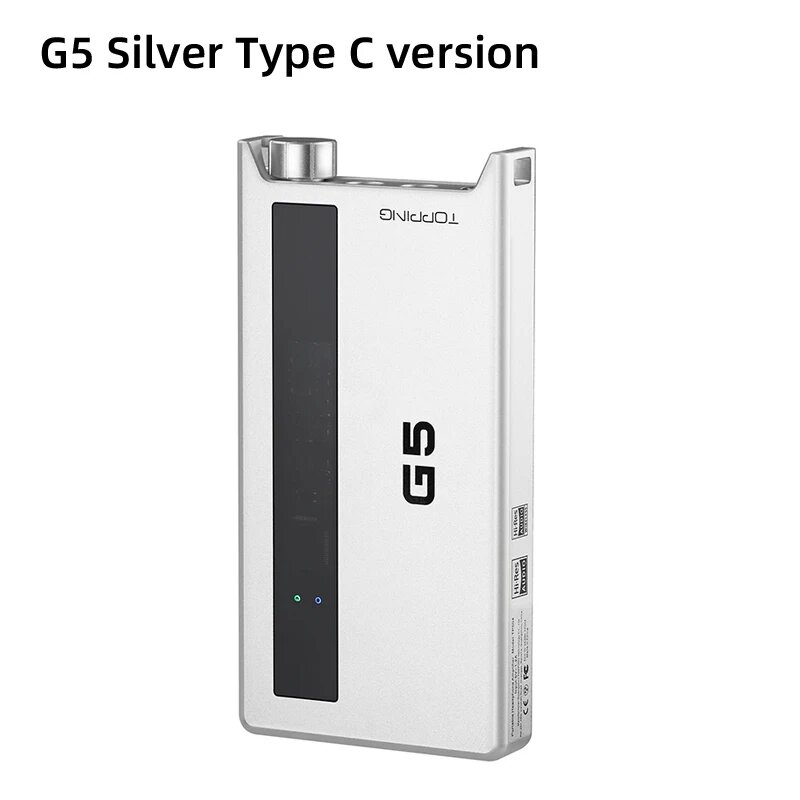TOPPING G5 Портативный ЦАП и Усилитель для Наушников G5 Silver Type C