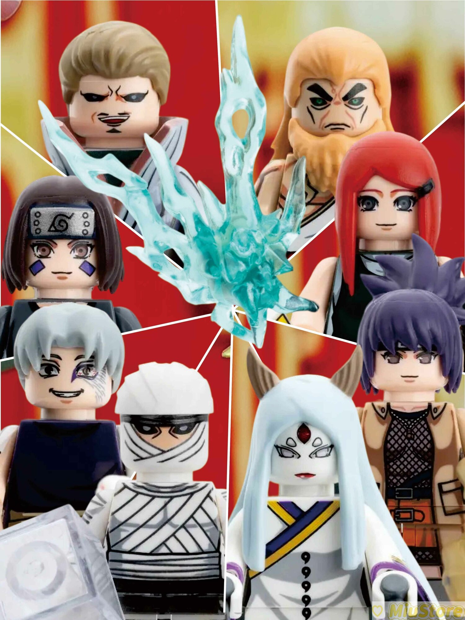 Naruto/Набор игрушек минифигурки аниме Наруто 8 шт/солдатики для мальчиков набор/аниме фигурки