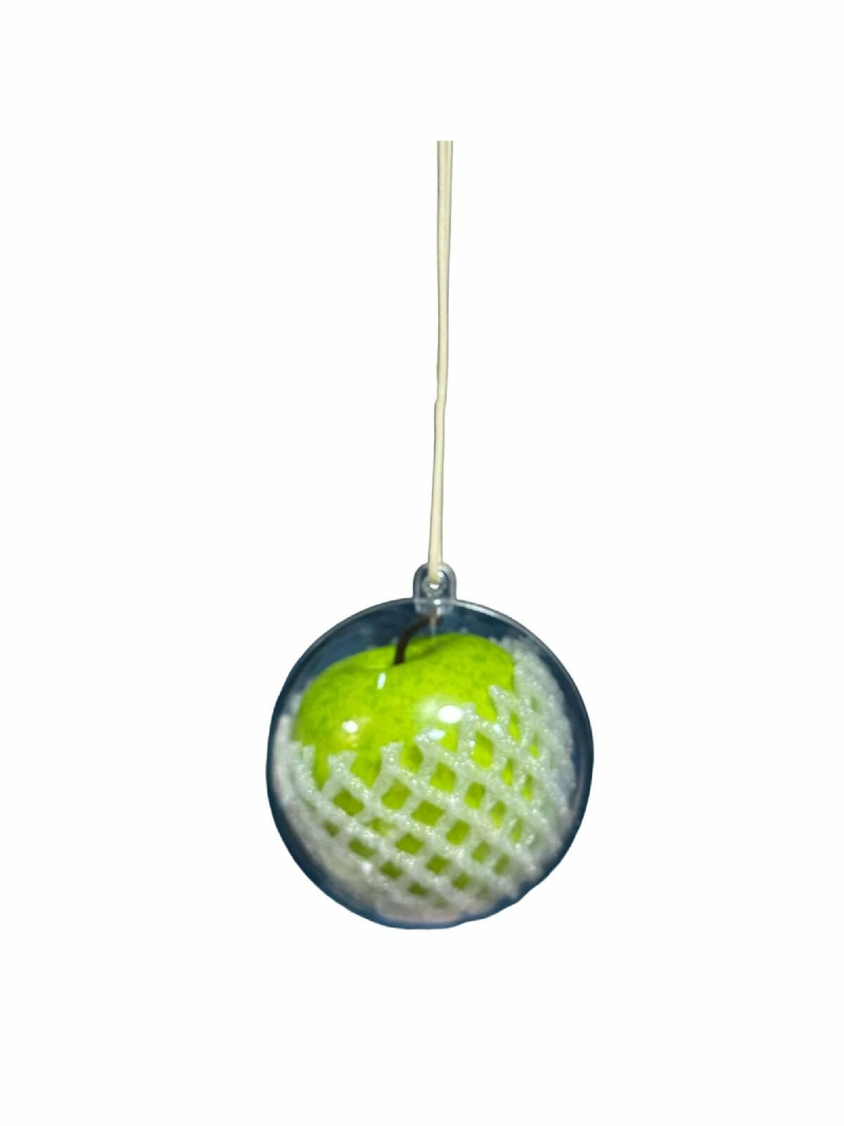 Украшения для автомобилей, Автомобильная подвеска Apple для безопасного путешествия-Защитная оболочка Маленькая подвеска из зеленого яблока, 5 см