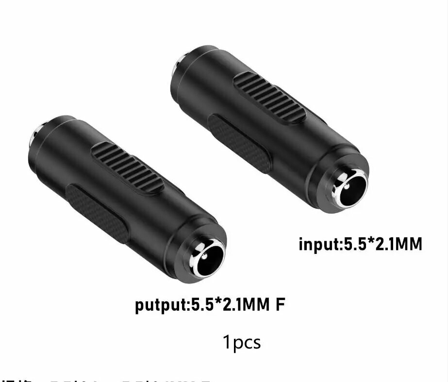 Переходник DC 5.5*2.1 мм - USB C 5V 3A, черный