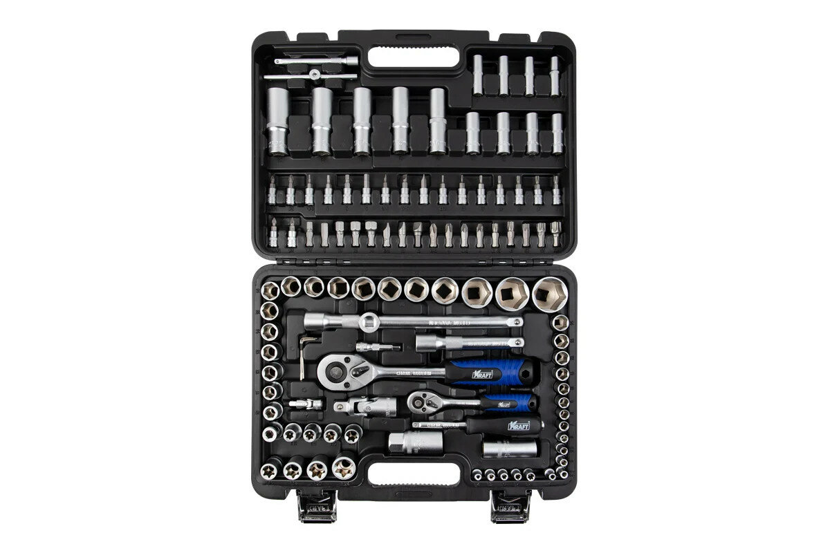 Набор инструмента KRAFT Master 108 предметов (1/2"DR и 1/4"DR)