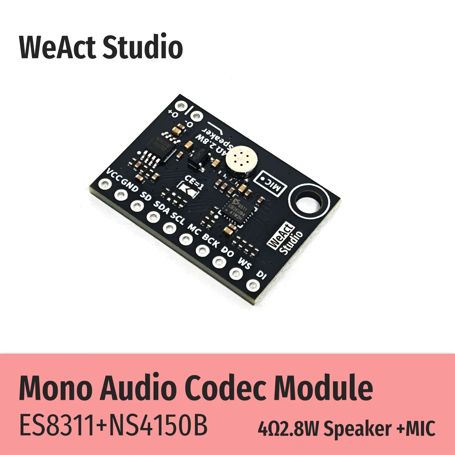 WeAct ES8311+NS4150B Модуль моноаудиокодека
