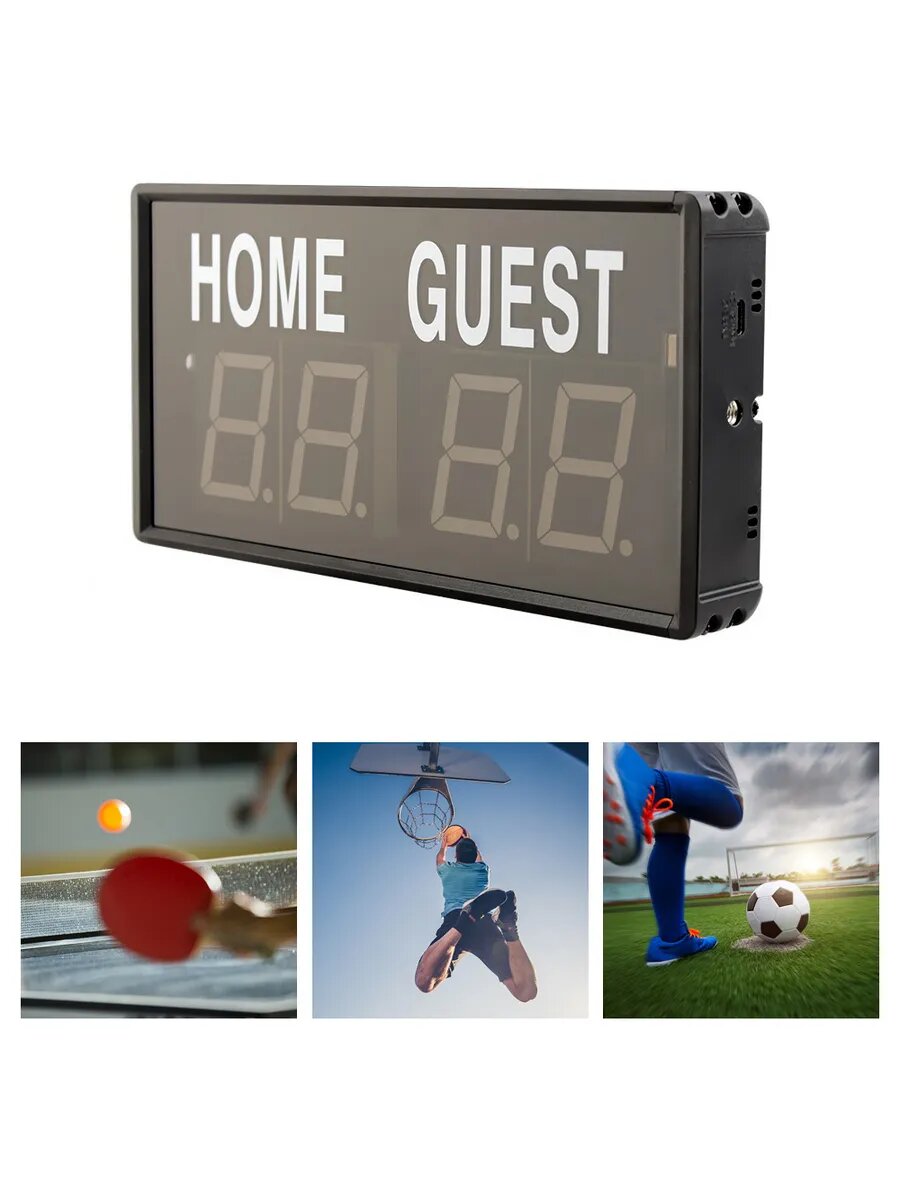 4-значное светодиодное электронное табло для счета очков с