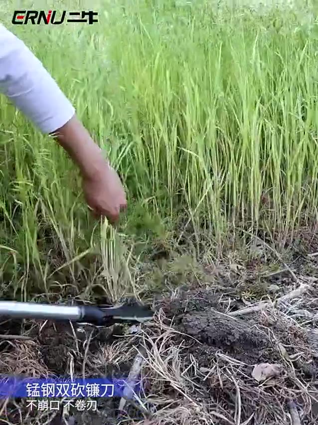 Серп из нержавеющей стали, двойного назначения для прополки и скашивания, большой нож для обрезки деревьев
