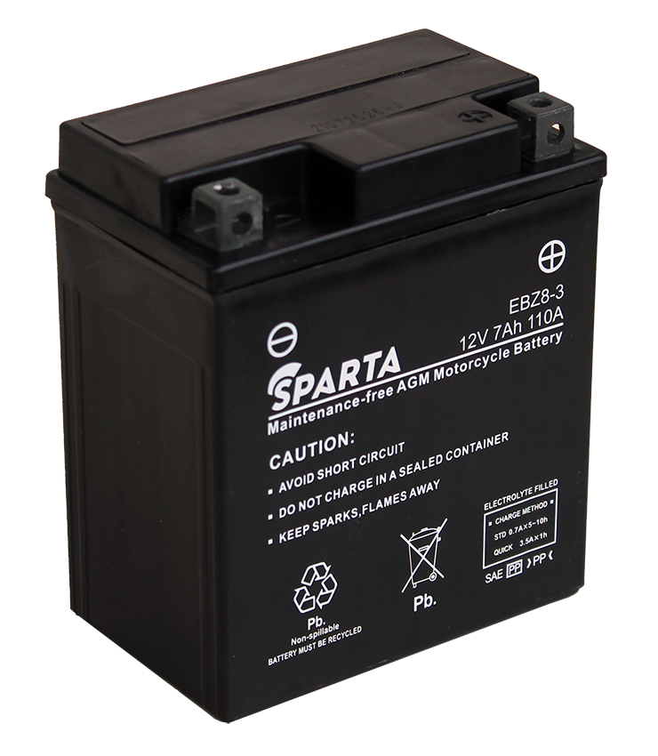 Аккумулятор SPARTA 7 Ач 110 А (70х113х130) обратная полярность