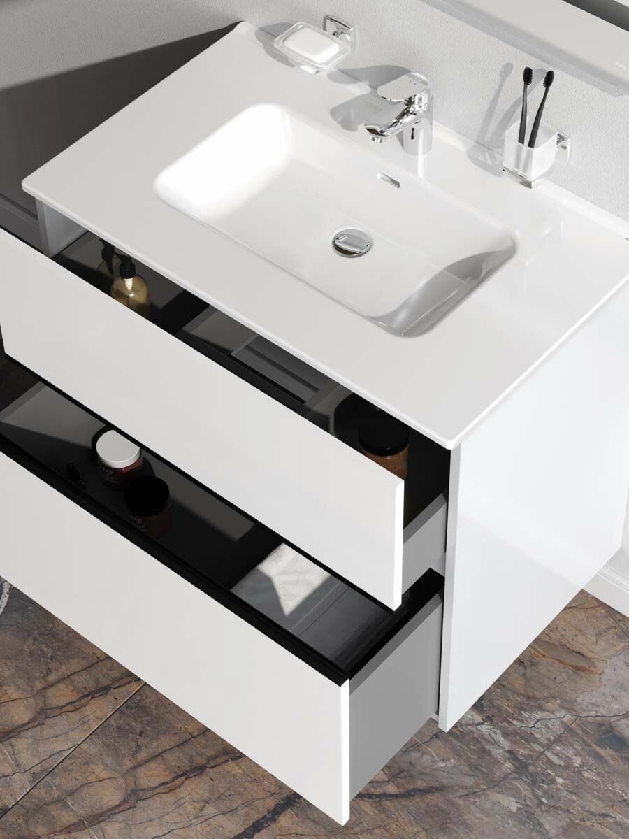 Раковина мебельная встраиваемая AM.PM Ray 80см, керамическая, белый