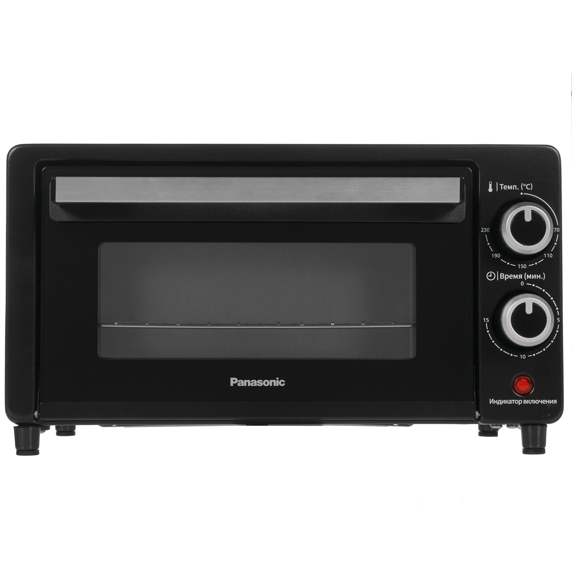 Мини-печь Panasonic NTH900KTQ, черный, мощность 1000 Вт, объем 9 л