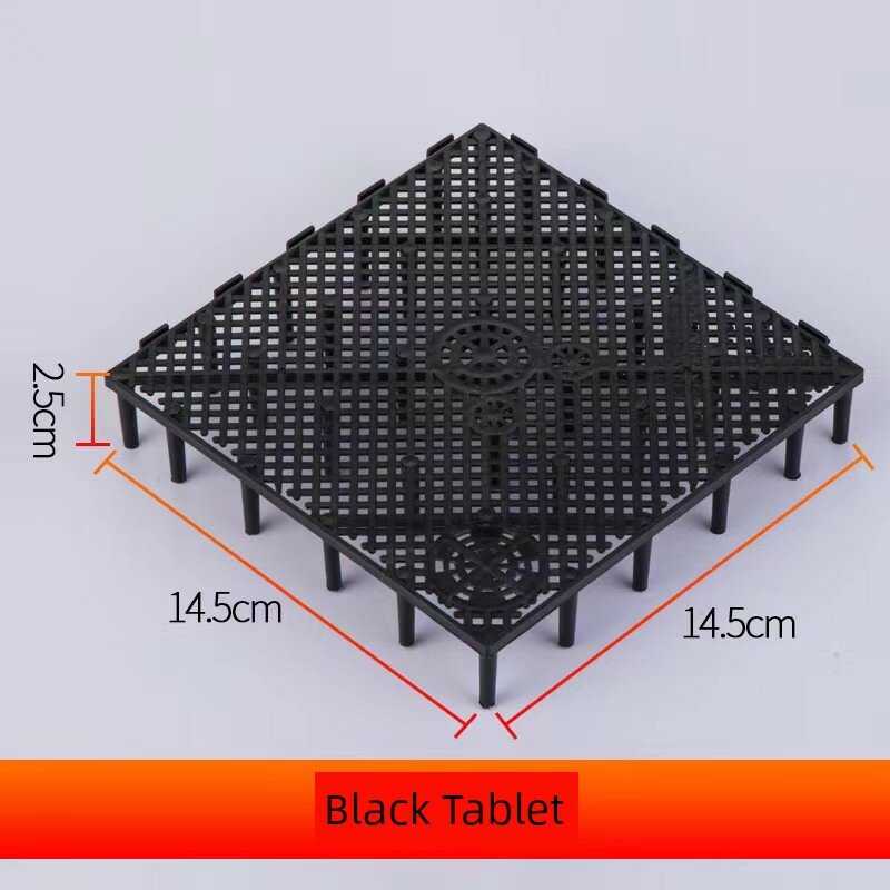 Черная фильтрующая подложка для аквариумов, плоская конструкция, 100% пластик, аксессуары для рыб, 20x15см