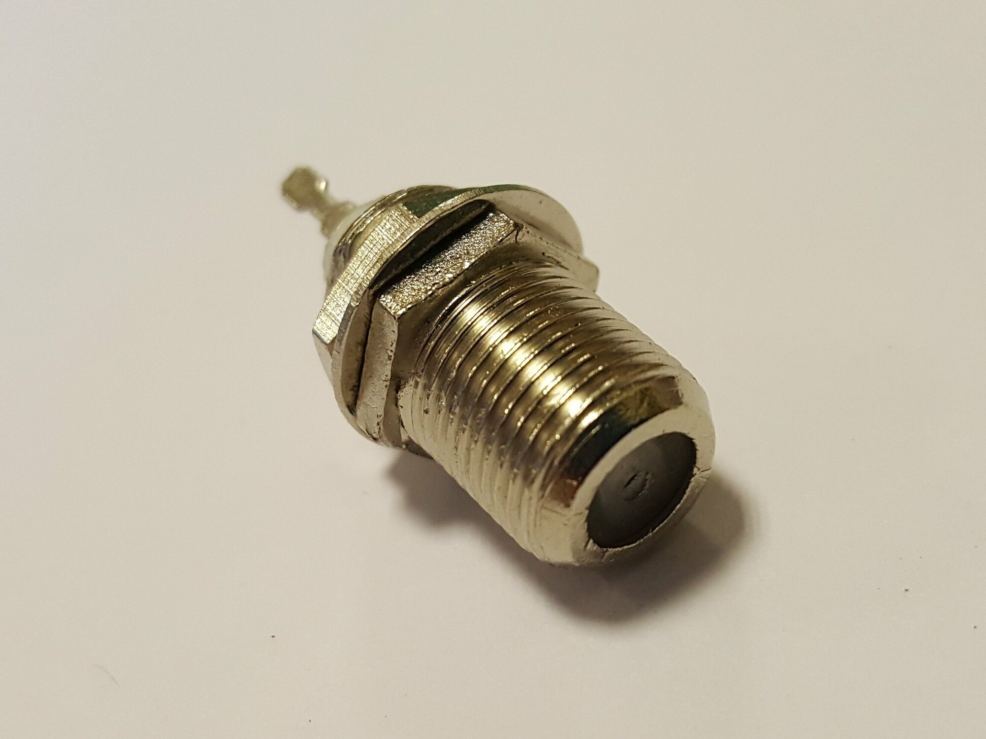 5 шт, Разъем F-коннектор для кабеля RG-6, гнездо на плату