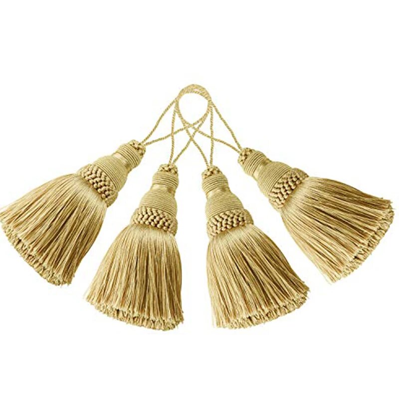 Набор из 4-х подвесных кистей из полиэстера Gold