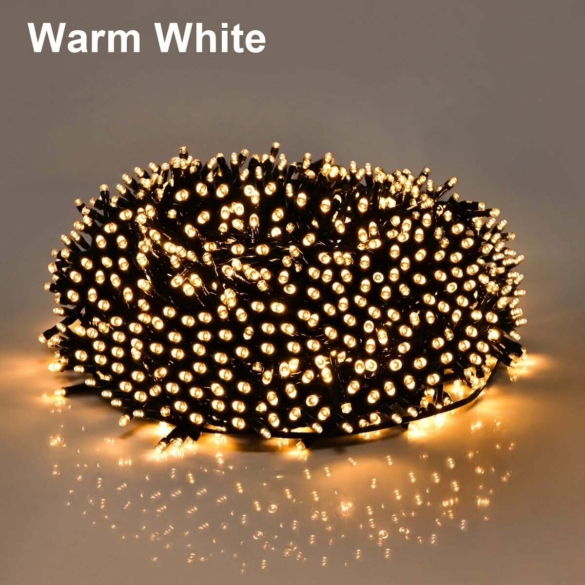 Водонепроницаемые светодиодные гирлянды Guillermo, вилка ЕС, 100M 1000LEDs, Warm White, Белый