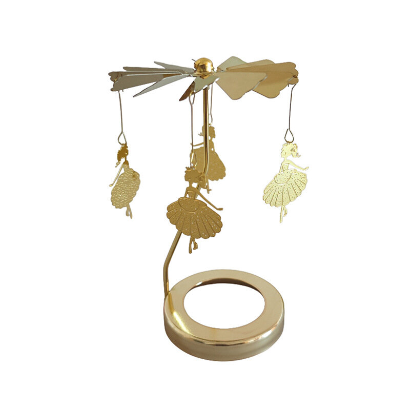 Романтическая ароматическая стеклянная чашка-карусель с оригинальной крышкой, вращающийся подсвечник в виде фонаря.