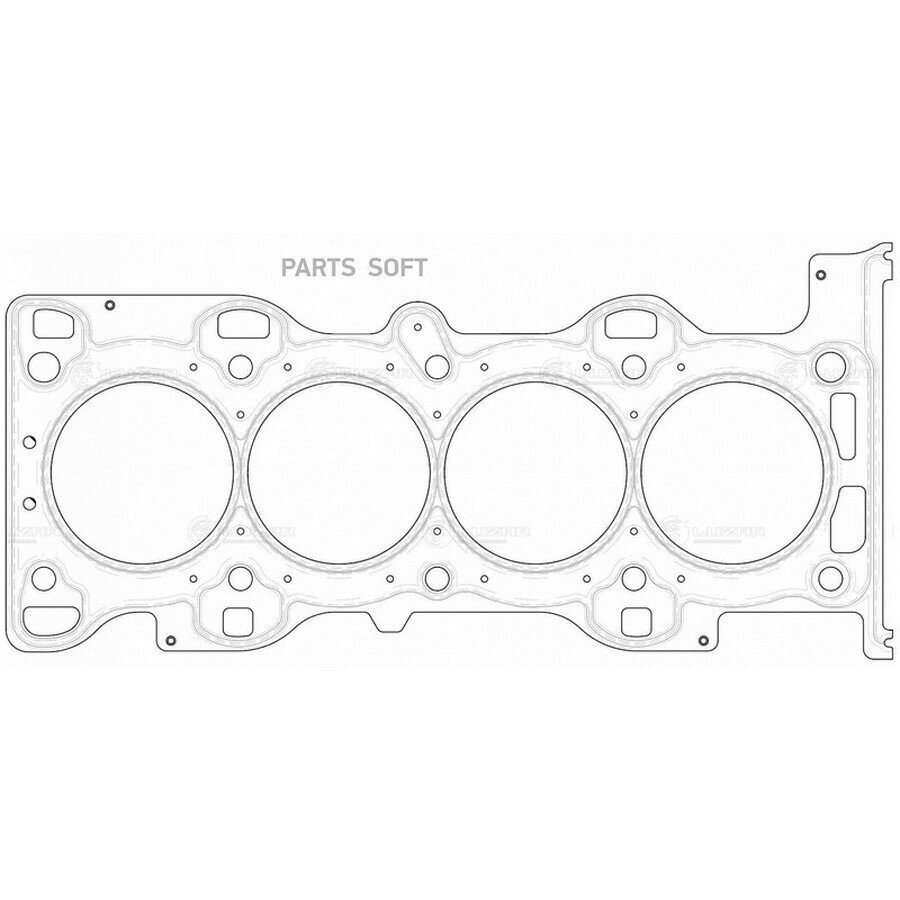 LUZAR LES11015 Прокладка ГБЦ ()