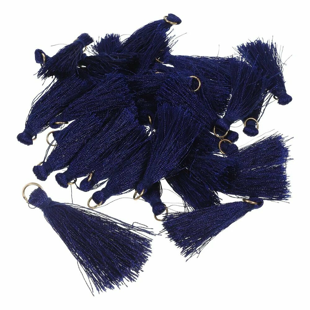 Кисточка Подвеска, Декоративный Аксессуар, Темно-Синий, 30 Штук