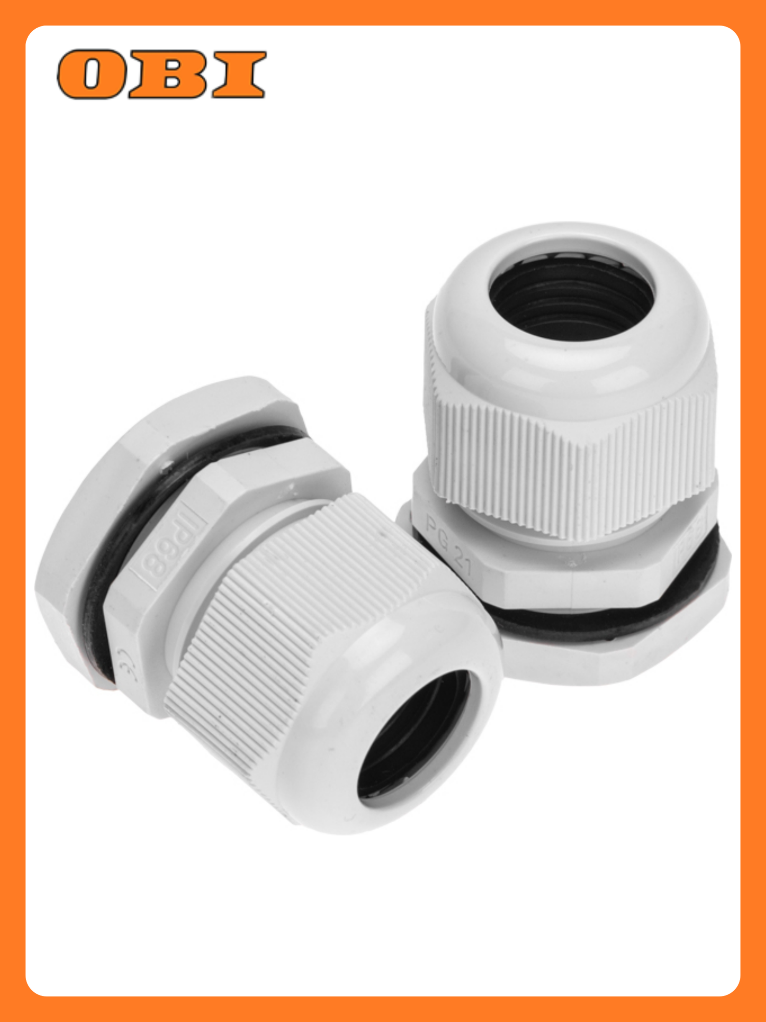 Кабельный ввод PG-21 (13-18мм) серый, комплект (2 шт/уп) REXANT